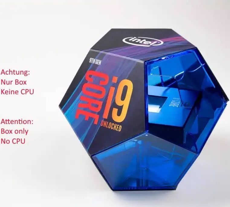 Intel Core i9-9900K Box (Leer) - Sammlerstück! (Gebraucht) in ...