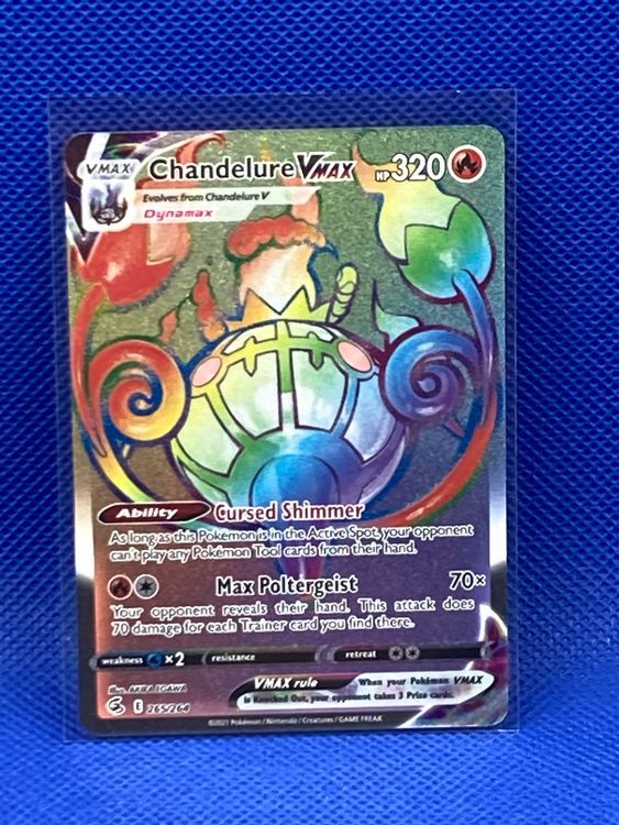 Pokemon Fusion Strike / Chandelure VMAX 265 / 264 EN (Neu (gemäss ...