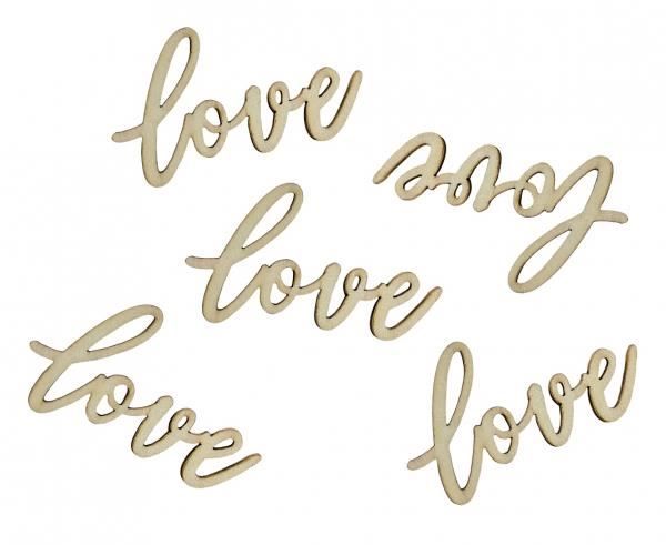 love Schriftzug Streudeko Holz Hochzeit (Neu und originalverpackt) in Bülach für CHF 1.45 – mit ...