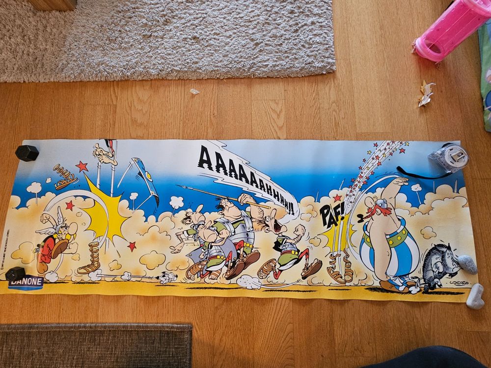 Poster vintage Asterix et Obelix Danone, 1987, vintage (Gebraucht) in ...