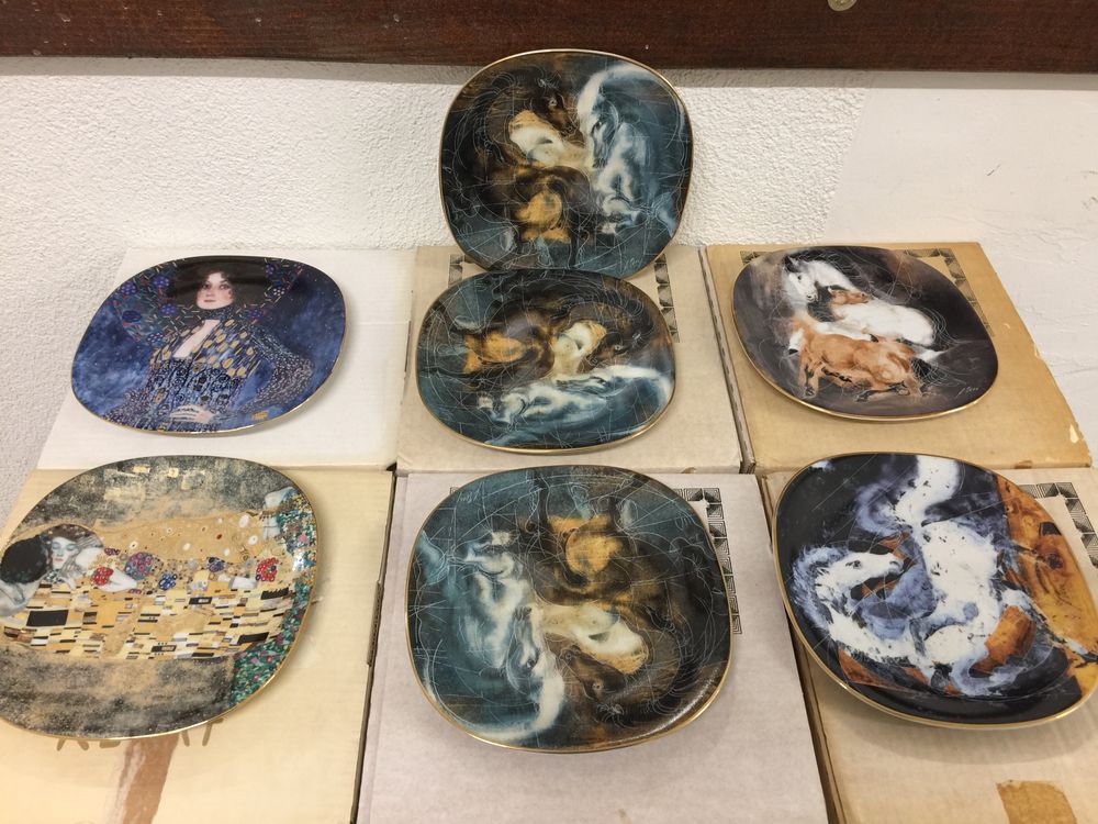 Sammelteller, Hans Erni, Gustav Klimt Rosenthal&Lilien 7stk | Kaufen auf Ricardo