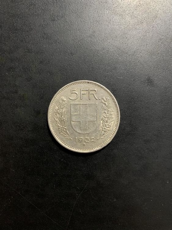 1932 Münze 5 Franken Silber (Gebraucht) in Eggersriet für CHF 8.4 – mit Lieferung auf Ricardo kaufen