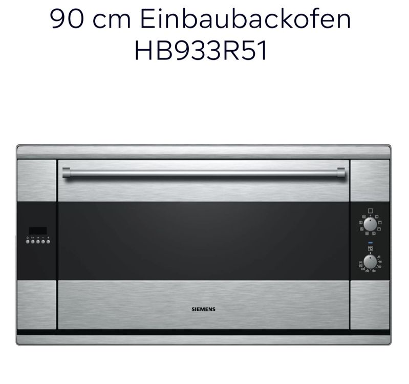 Siemens Backofen 90cm HB933R51 (Gebraucht) in Egg b. Zürich für CHF 1 ...