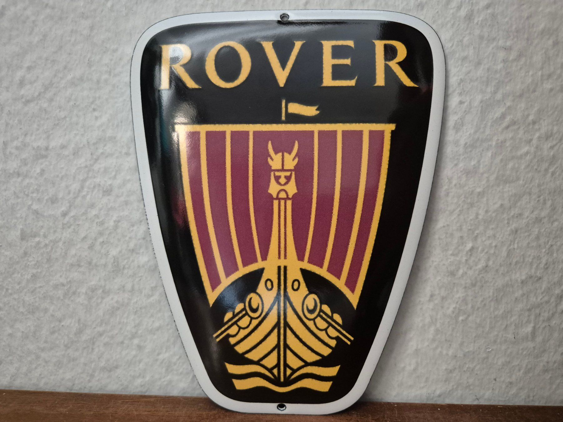 Emailschild Rover Auto Werkstatt Service Logo Emaille Schild (Neu ...