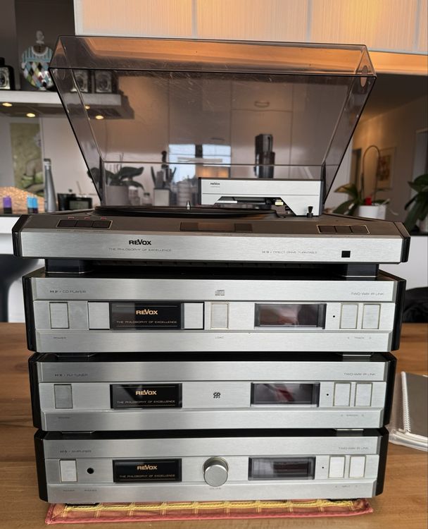 Revox H-Line, Plattenspieler, CD-Player, Tuner & Verstärker (Défectueux ...