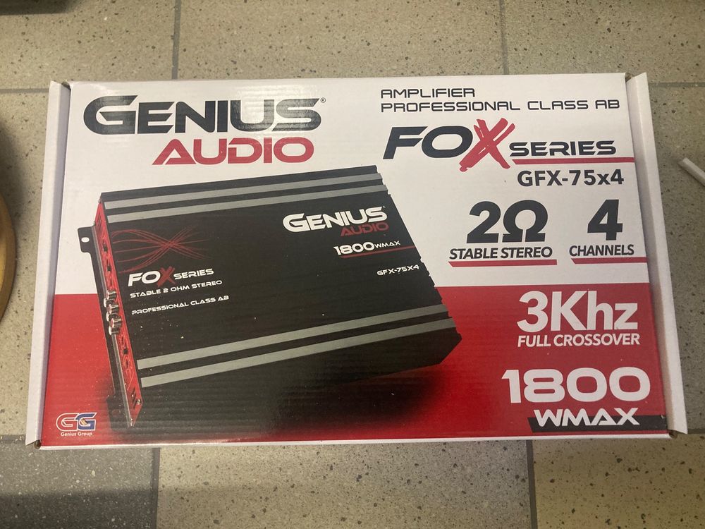 Genius Audio Fox Series GFX-75x4 Verstärker (Neu und originalverpackt ...