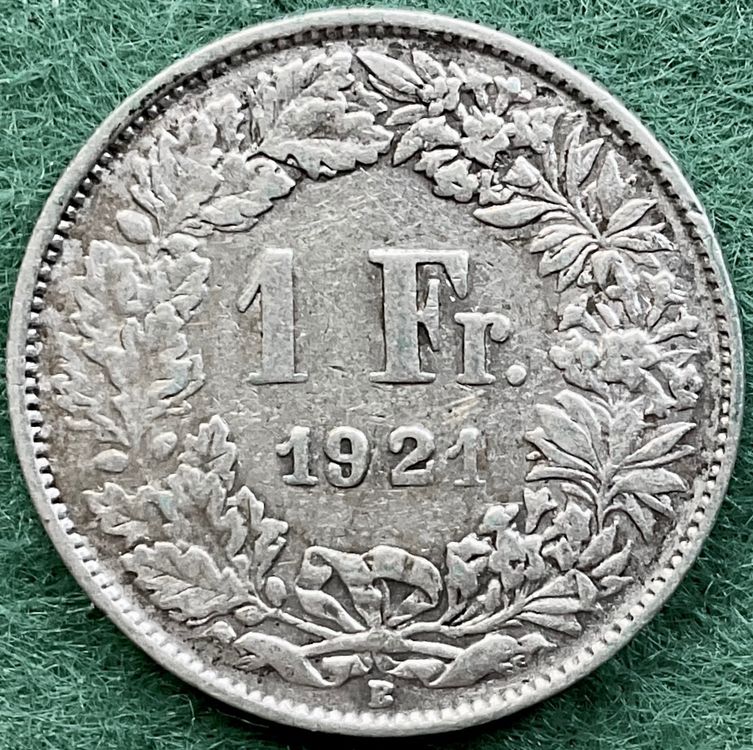 Pièce de 1 Franc Suisse 1921 | Kaufen auf Ricardo