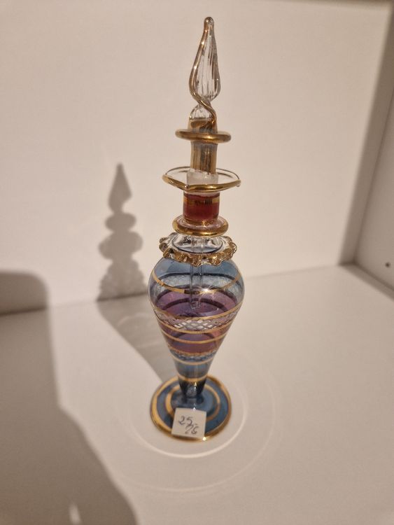 Vintage Glas Parfüm Flakon, Handgefertigt, Dekorativ (Neu (gemäss ...