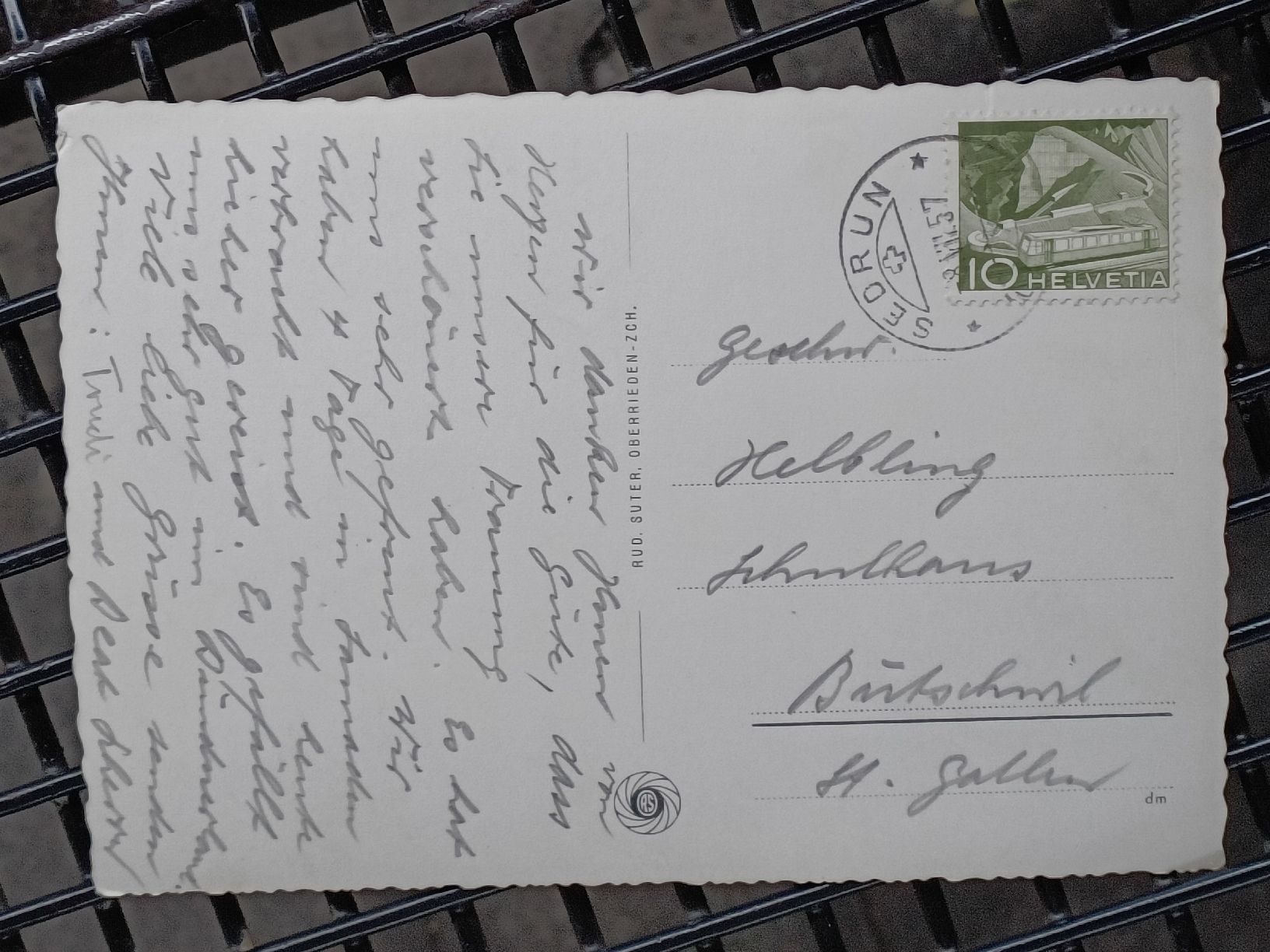 Photo Karte / Sedrun Hotel Kurhaus Oberalp Gelaufen 1957 (Gebraucht) in ...