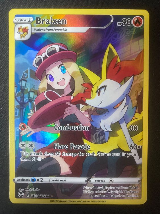 Braixen - Serena TG01 - Silver Tempest - EN | Kaufen auf Ricardo