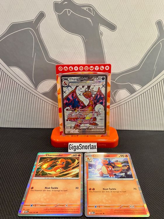Pokémon Charizard EX SVP 056 with original stand and promo | Kaufen auf ...