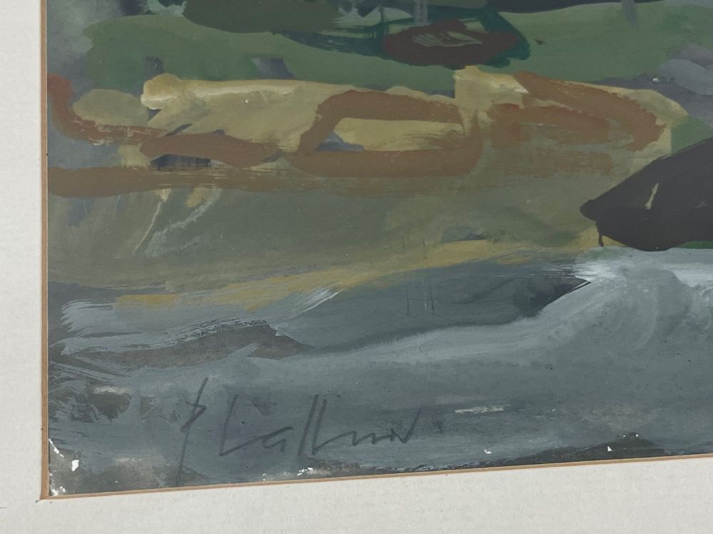 Hermann Plattner (1909-1997) COLLAGE SIGNIERT MIT RAHMEN (Gebraucht) in Gersau für CHF 99 – mit ...