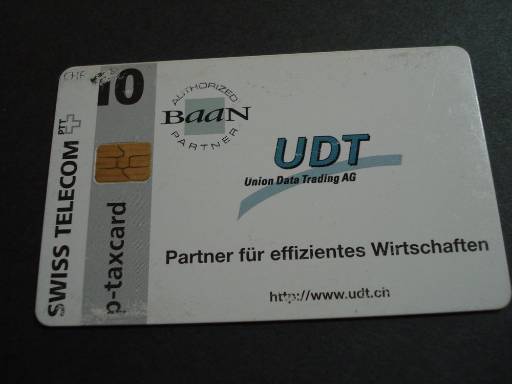 Telecom PTT p-taxcard, 10.- Union Data Trading, gültig -1999 | Kaufen ...