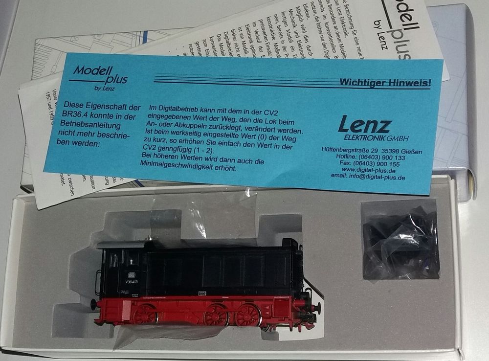 Lenz V36.413 - - DB Diesellok DC Digital H0 (Gebraucht) in Giebenach ...