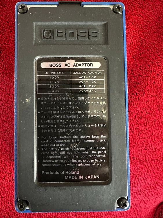 Boss CS-2 compressor sustainer made in Japan (Gebraucht) in Winterthur ...
