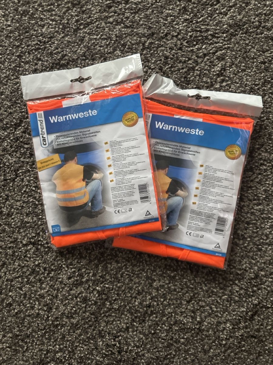 2er Set Warnwesten von Cartrend, Neu und Originalverpackt 59 (Neu und ...