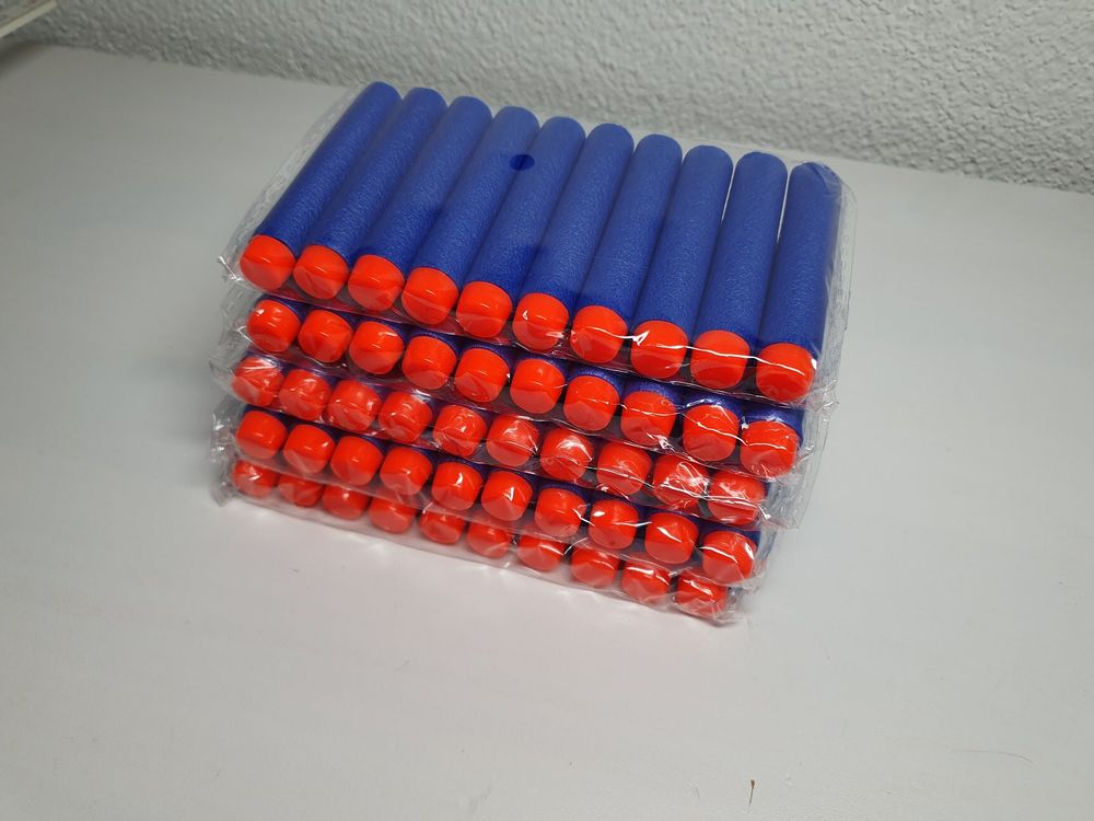 Nerf Pfeile Darts Munition 50 Stk. Blau 70mm (Neu und originalverpackt ...