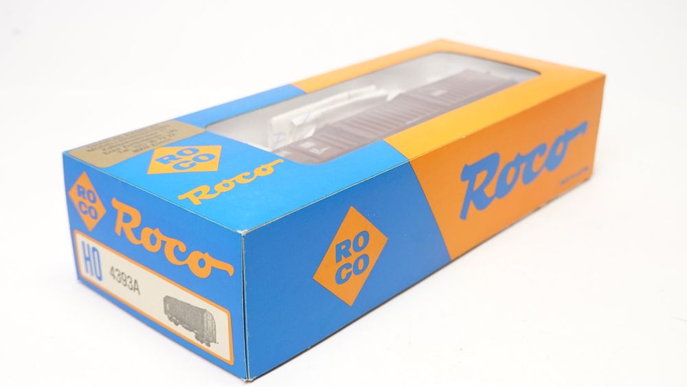 e27 Roco 4393A DB Güterwagen Shis Blechrollen braun | Kaufen auf Ricardo