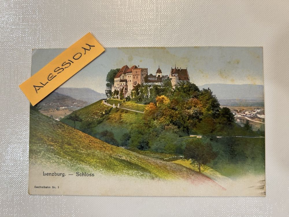 Lenzburg Schloss Litho 1907 (Gebraucht) in Fanas für CHF 6.8 – mit Lieferung auf Ricardo kaufen