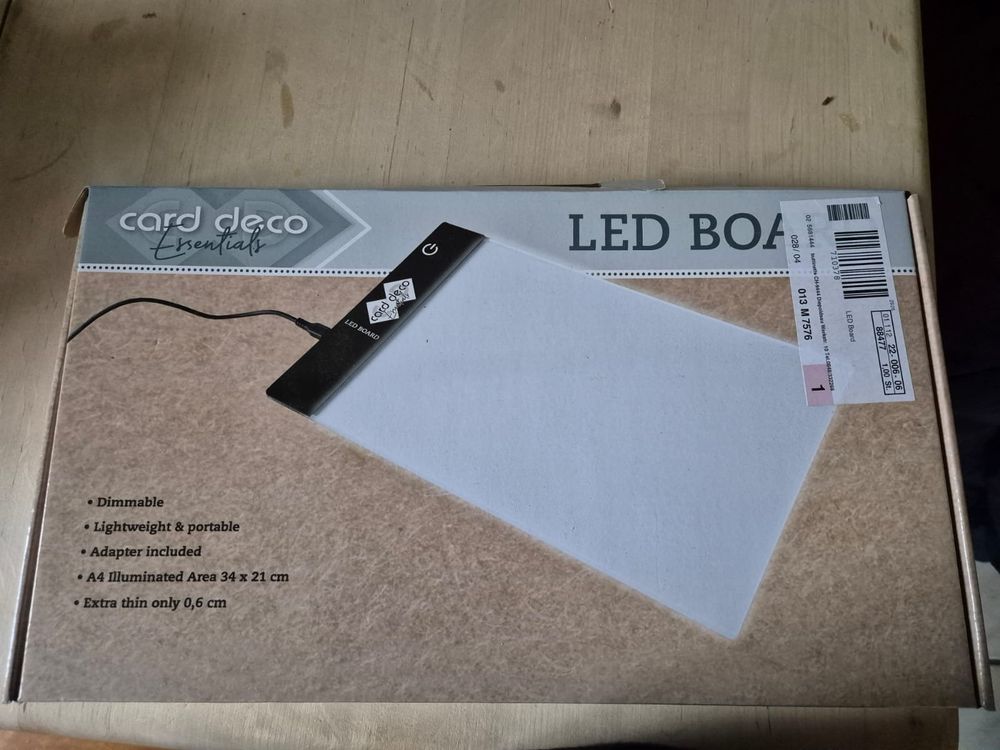 LED Leuchttafel A4, Karten basteln Zeichnen, ne... (Gebraucht) in ...