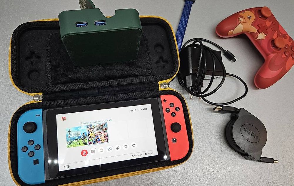 Nintendo Switch V2 Defekter Wlan&Bluetooth + zubehör (Defekt) in ...