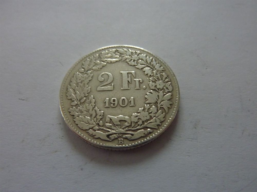 Seltener Zweifränkler 1901, sehr schön | Kaufen auf Ricardo