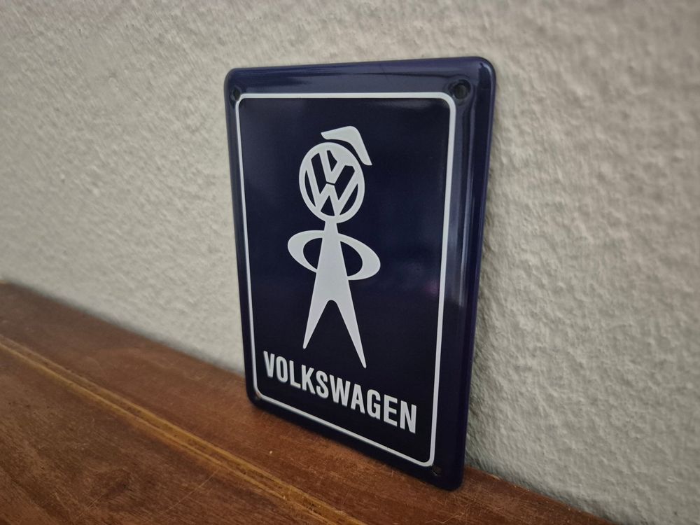 Emailschild VW Werkstatt Auto Service Garage Emaille Schild (Neu ...