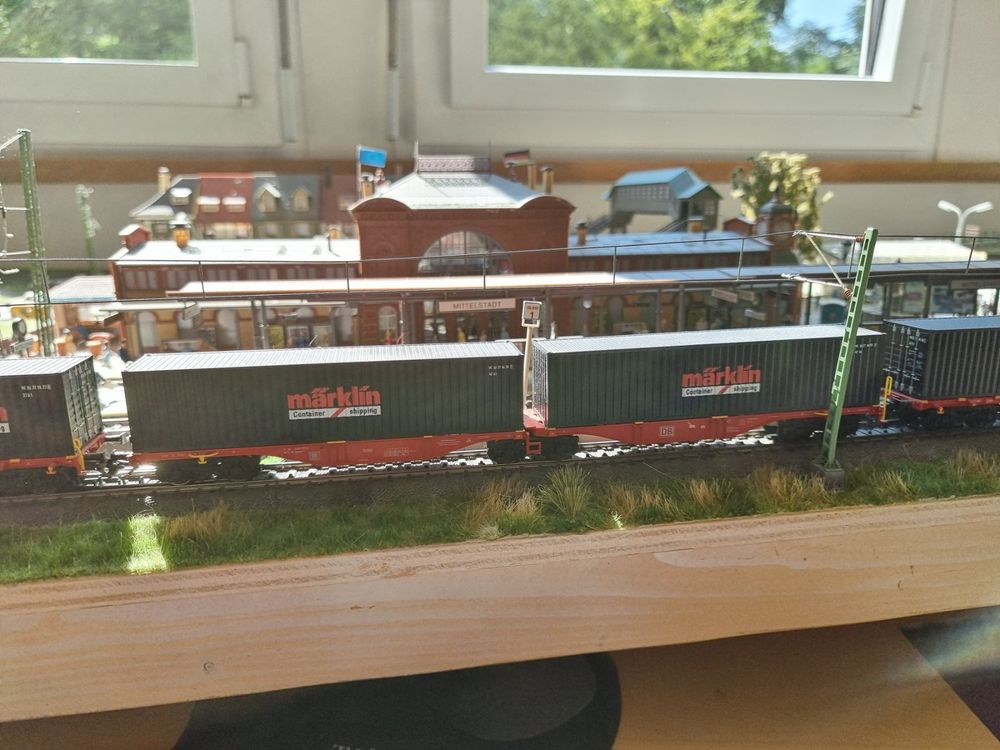 Loco. classe G 2000 BB (Marklin 37217) + 5 Wagons containers (Gebraucht ...