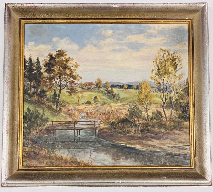 Grosse Landschaft Gemälde Öl auf Platte | Kaufen auf Ricardo