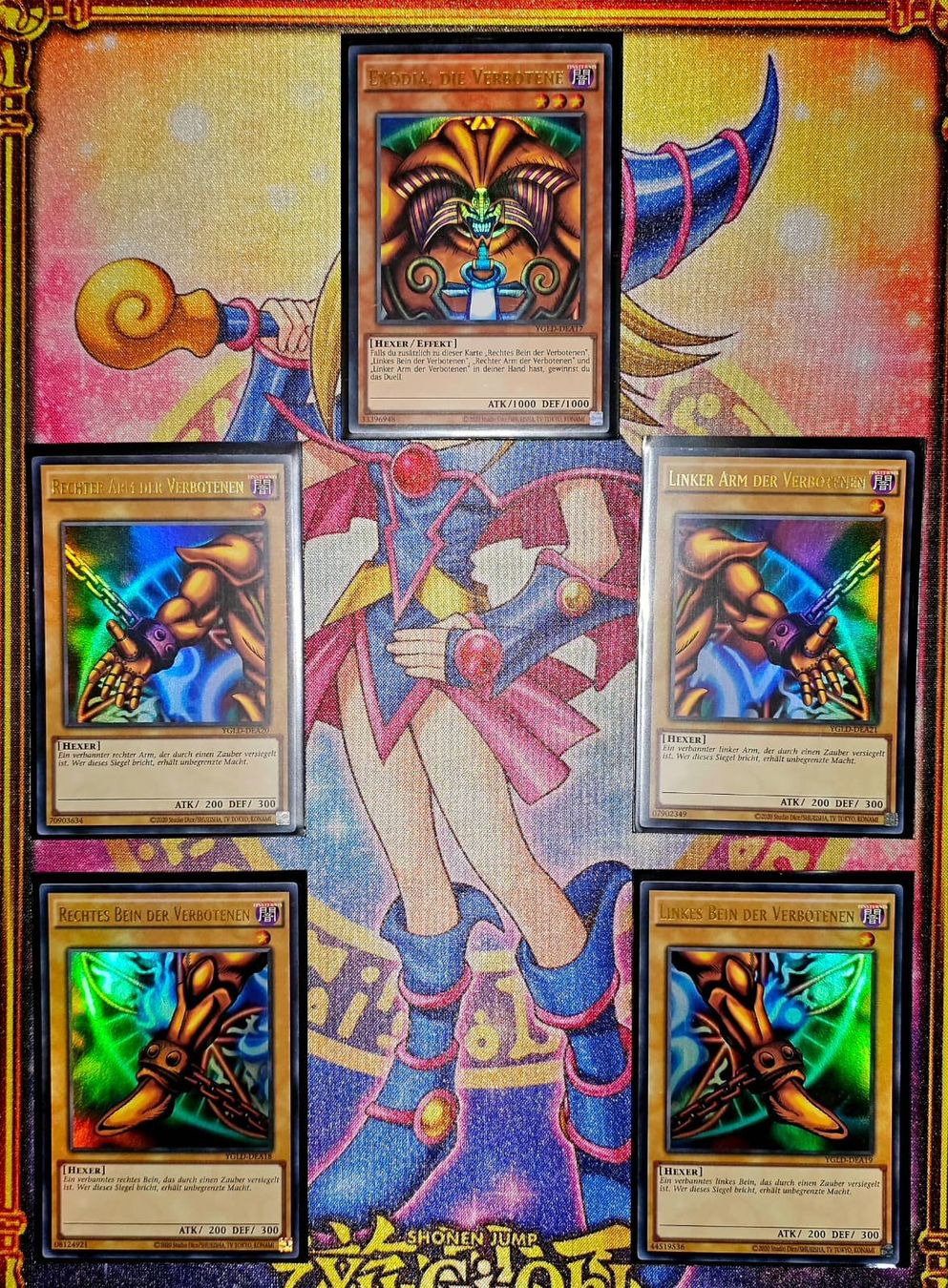 ⭐ Yu-GI-OH Exodia die Verbotene Komplett! ALLE TEILE ULTRA ⭐ (Neu und ...