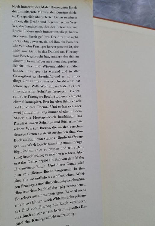 Hieronymus Bosch von Wilhelm Fraenger, Kunst Dresden 1975 | Kaufen auf ...