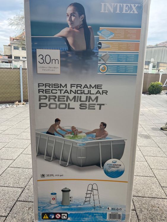 POOL Intex 3.00 x 1.75 x 80 inkl. viel Zubehör und Pumpen (Gebraucht) in Rüegsauschachen für CHF ...