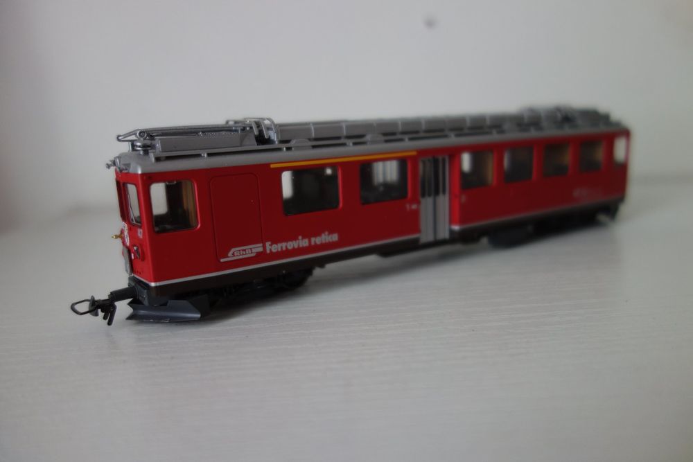 H0m Bemo RhB ABe 4/4 Nr. 47, OVP, DC, analog (Gebraucht) in Schachen b ...