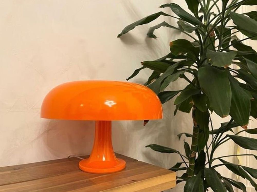 Lampe Retro Orange Designer Mushroom Table Lamp Bedroom | Kaufen auf ...