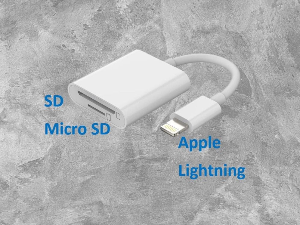 Apple Lightning auf SD und SD Micro Kartenlesegerät (Neu und ...