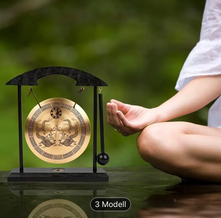 Feng Shui Klangschale Gong mit 3 Modellen (Neu und originalverpackt) in ...
