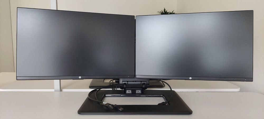 HP Dual Monitor Stand - mit 2 Bildschimen (Gebraucht) in Horgen für CHF ...