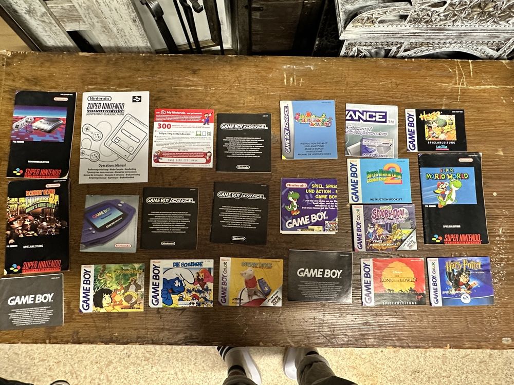 Sammlung Nintendo Anleitungen Gameboy, Super Nintendo (Neu (gemäss ...