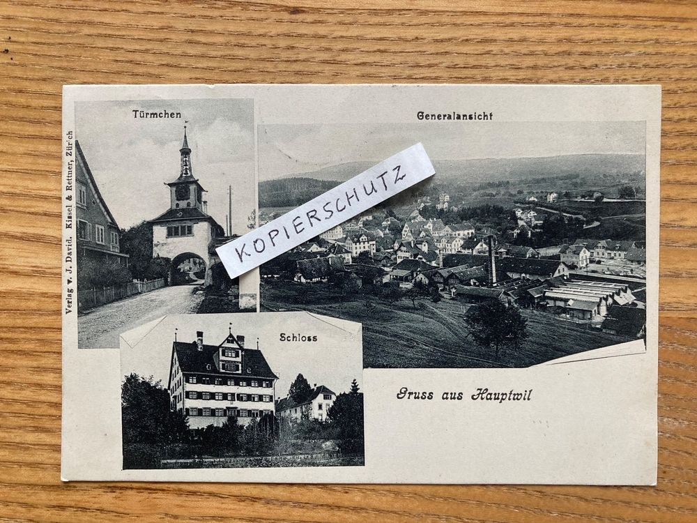 Postkarte „Gruss aus Hauptwil“, gelaufen 1907 | Kaufen auf Ricardo