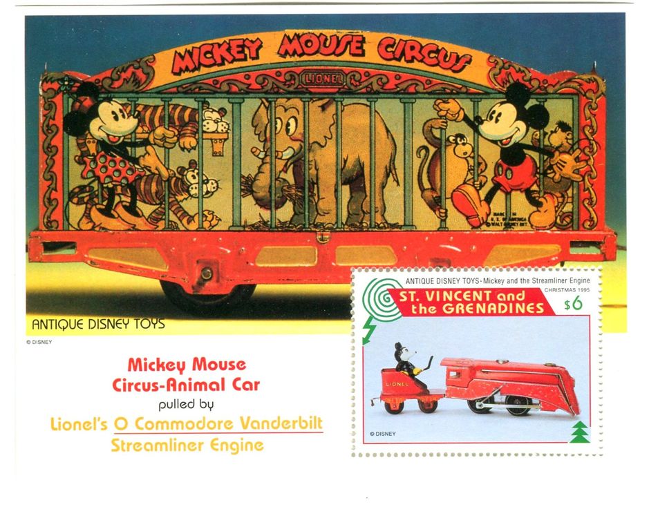 Block "Walt Disney. Micky Maus". St. Vincent (Neu und originalverpackt ...