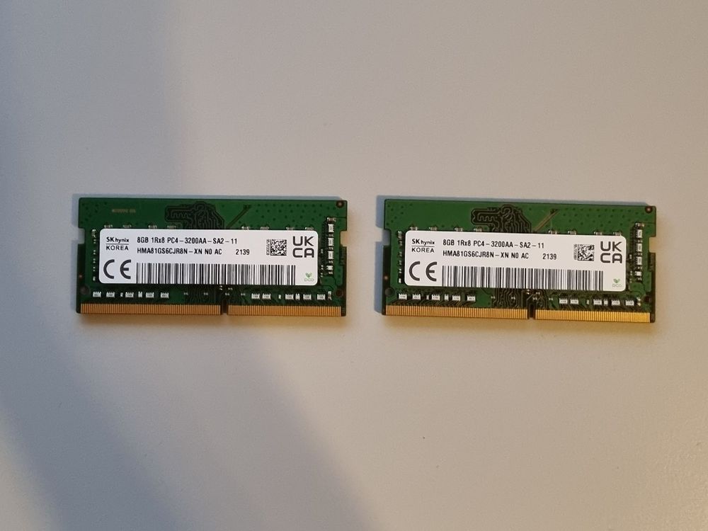 2x8gb ram ddr4 3200mhz pci 4 (Gebraucht) in Unterägeri für CHF 10 – mit ...