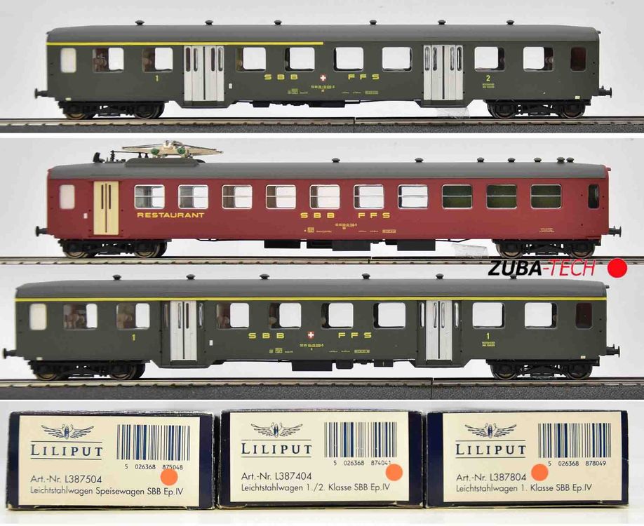 Liliput 3x Leichtstahlwagen SBB H0 GS mit OVP (Neu (gemäss Beschreibung)) in St. Gallen für CHF ...