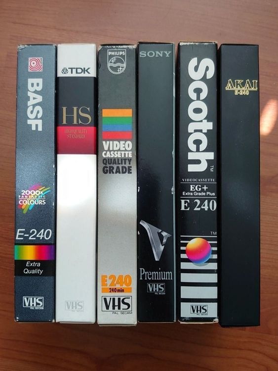6 Stk. VHS Marken-Videokassetten (Gebraucht) in für CHF 3.9 – mit Lieferung auf Ricardo kaufen
