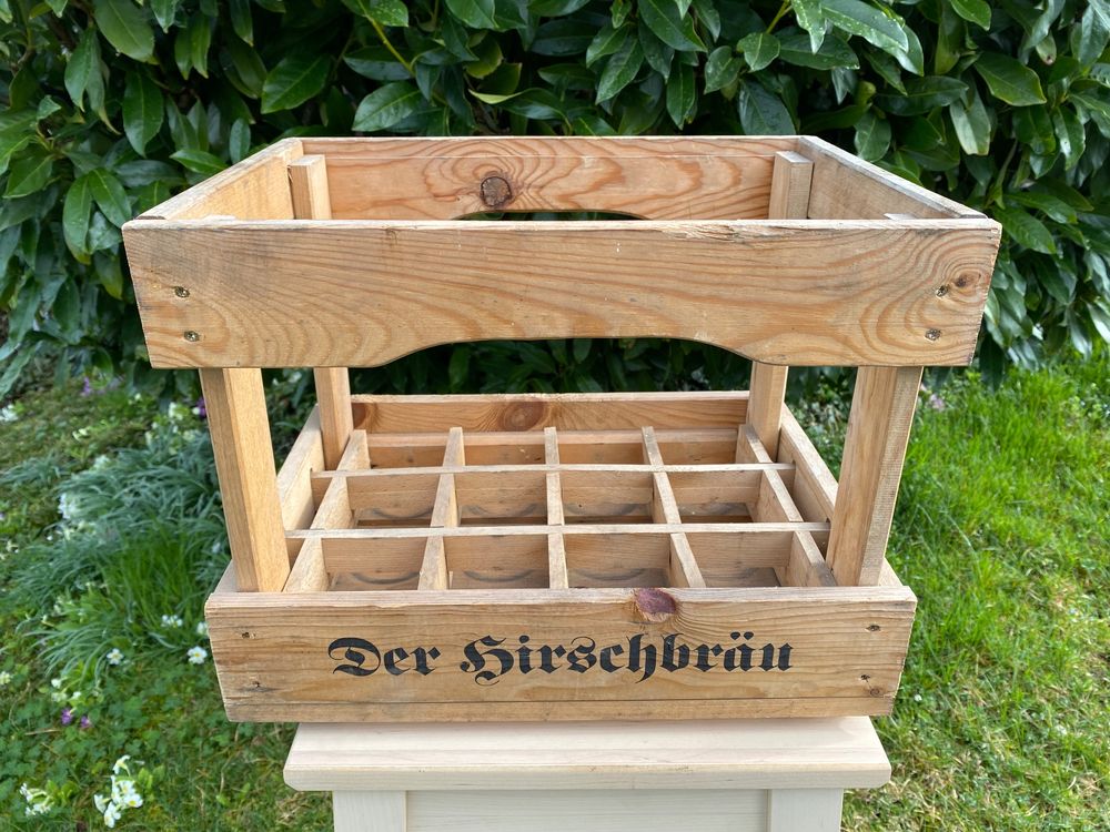 schöne Bierkiste aus Holz der Hirschbräu (Gebraucht) in Feldbach für ...