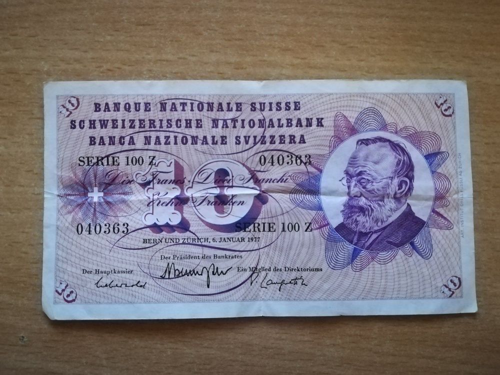 Schweizer Franken, alte Note | Kaufen auf Ricardo