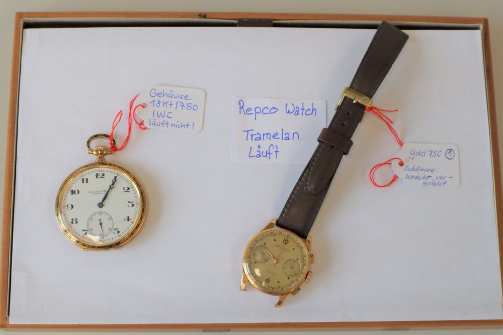 1 Taschenuhr IWC + 1 Automatik-Armbanduhr Repco Watch (Gebraucht) in ...