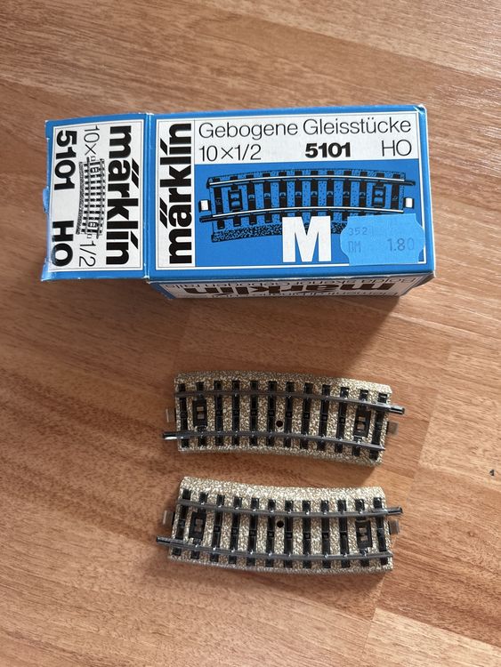 2x Märklin M Gleis gebogen 5101 H0 | Kaufen auf Ricardo