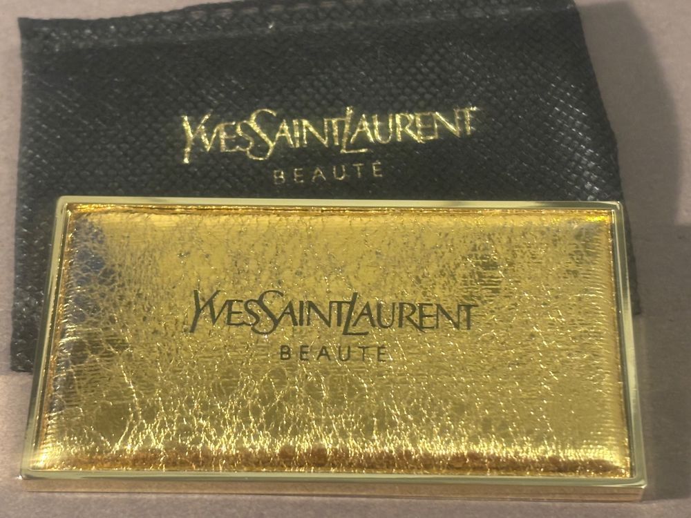 NEW YSL Yves Saint Laurent Gold Mirror with Pouch (Neu und ...