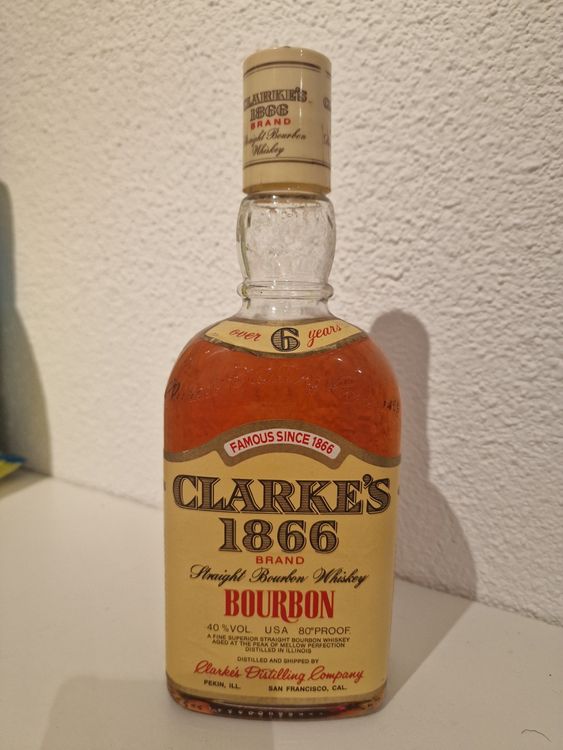 Clarkes 1866 Bourbon Whiskey (Gebraucht) in St. Margrethen SG für CHF ...
