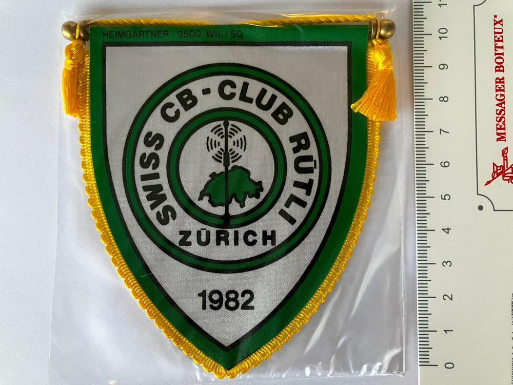 Vintage Fanion/Wimpel SWISS CB - CLUB RÜTLI ZÜRICH 1982 (Neu und originalverpackt) in Gland für ...